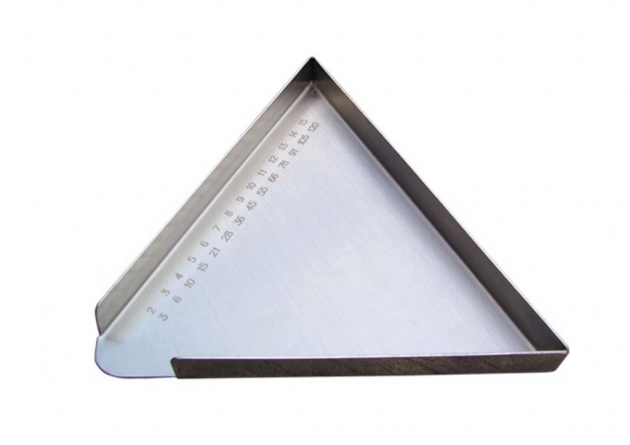 YAHO YH102-2 不鏽鋼三角型數藥盤（刻度） | 秉誠醫療器材有限公司